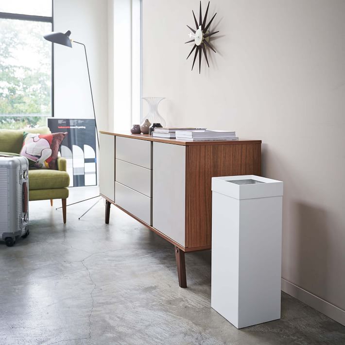 Yamazaki Tower Tall Trash Can | West Elm