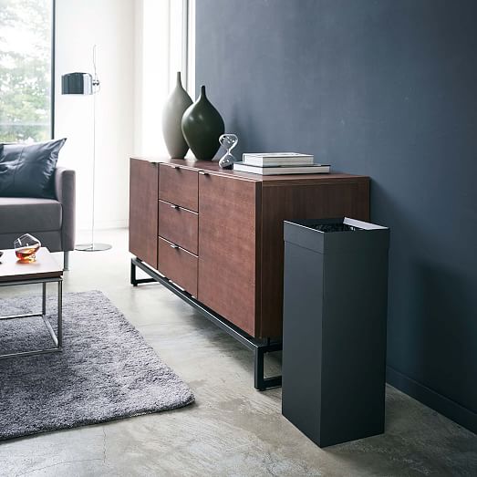 Yamazaki Tower Tall Trash Can | West Elm