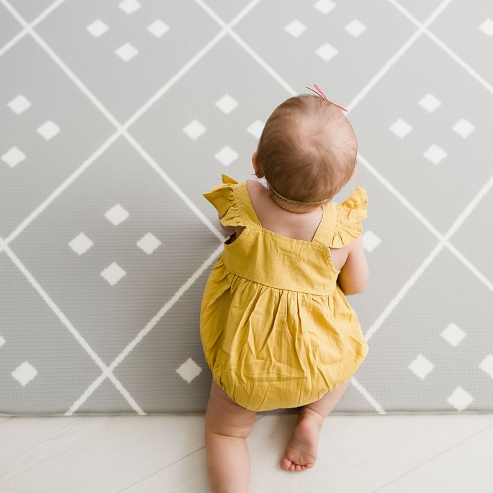 Wander & Roam Reversible Dash & Diamond Playmat | West Elm