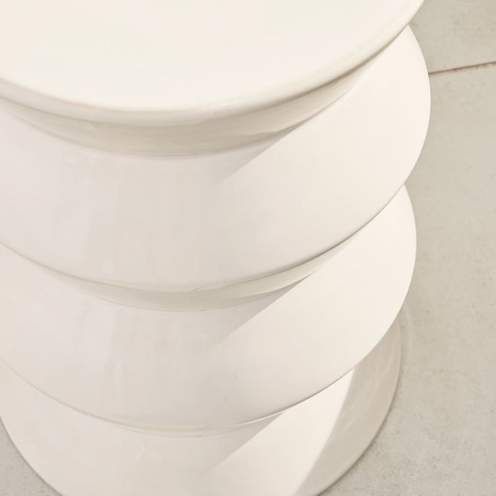 Cami Indoor/Outdoor Ceramic Round Side Table (13") | West Elm