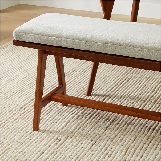 Mid-Century A-Frame Dining Bench Cushion (52") | West Elm