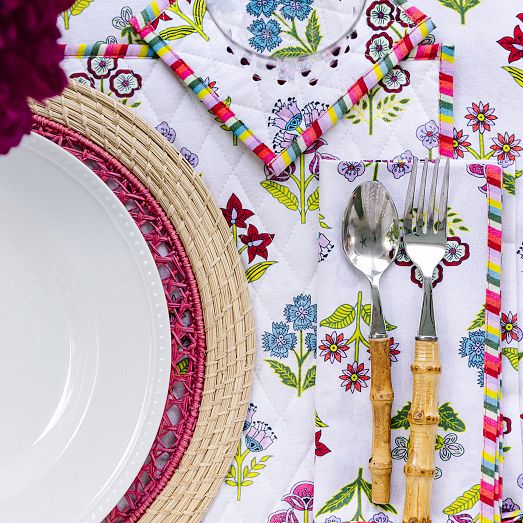 Furbish Studio Block Print Quilted Placemat (Set of 4) | West Elm