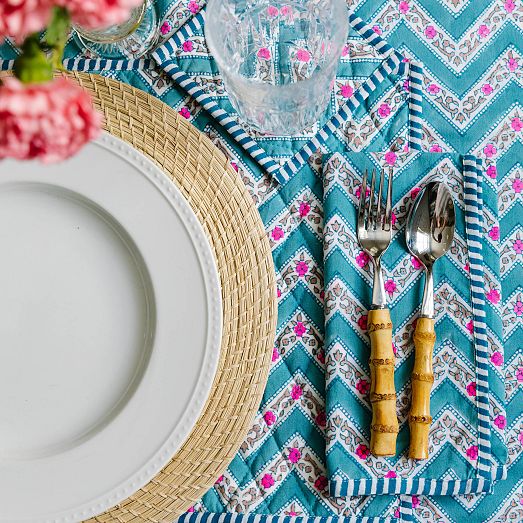 Furbish Studio Block Print Quilted Placemat (Set of 4) | West Elm