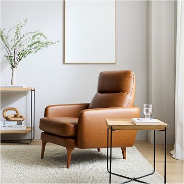Auburn Leather High-Back Chair | West Elm