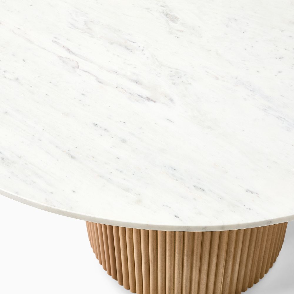 Ellington Marble Round Dining Table (48") | West Elm