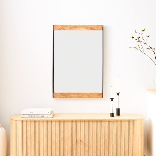 Industrial Wall Mirror - 24"W x 36"H | West Elm