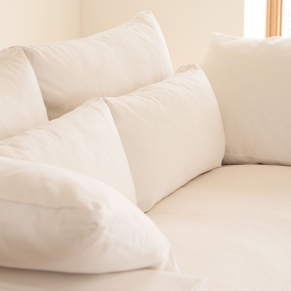 Harmony Modular Skirted Slipcover Sofa (82"–92") | West Elm