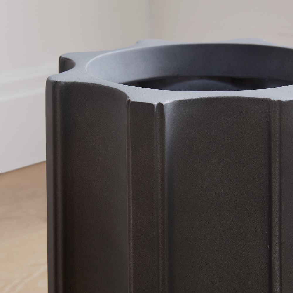 Column Fibrestone Indoor/Outdoor Planters | West Elm