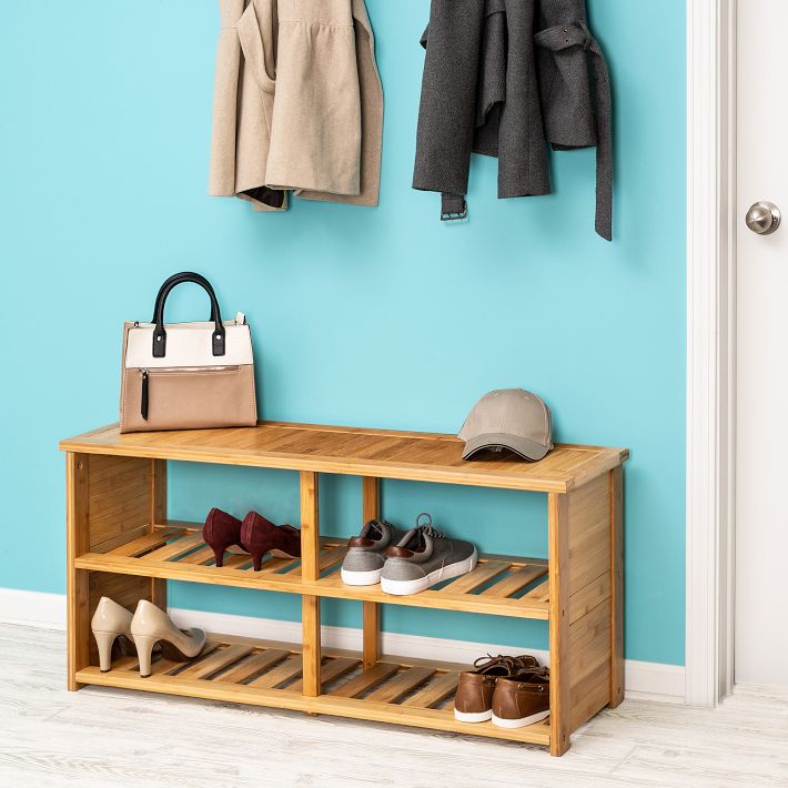 Bamboo Shoe Bench | West Elm