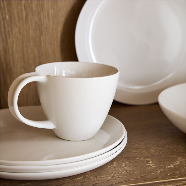Pure Coupe Stoneware Dinner Plate Sets | West Elm