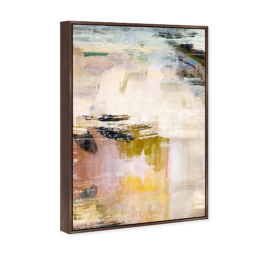 Sunset Abstract Framed Canvas Wall Art | West Elm