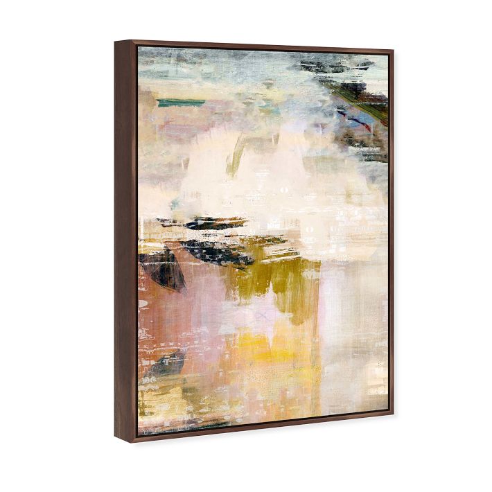 Sunset Abstract Framed Canvas Wall Art | West Elm
