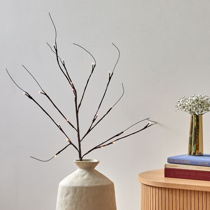 Faux LED Light-Up Branch | West Elm
