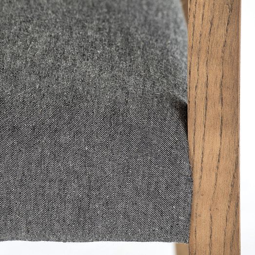 Wrapped-Arm Upholstered Dining Chair | West Elm