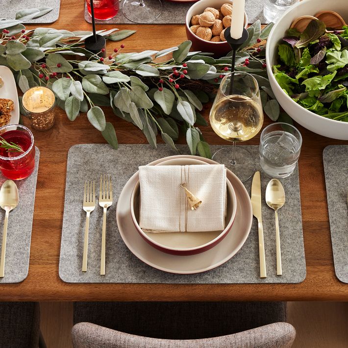 Kaloh Salad Plate Burgundy Set | West Elm
