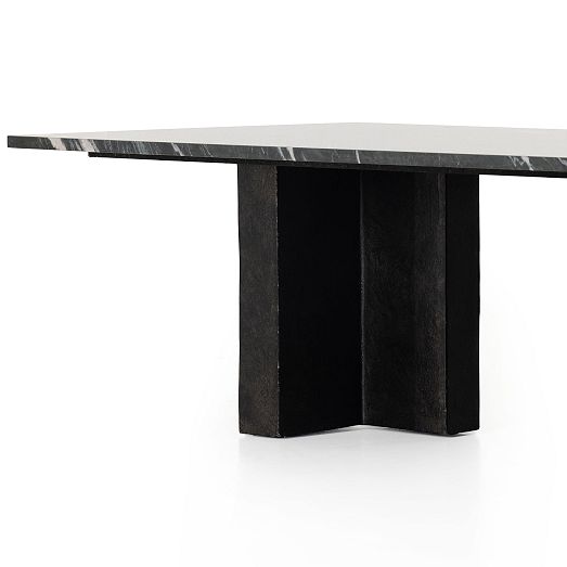 Aluminum Cross Base Coffee Table | West Elm