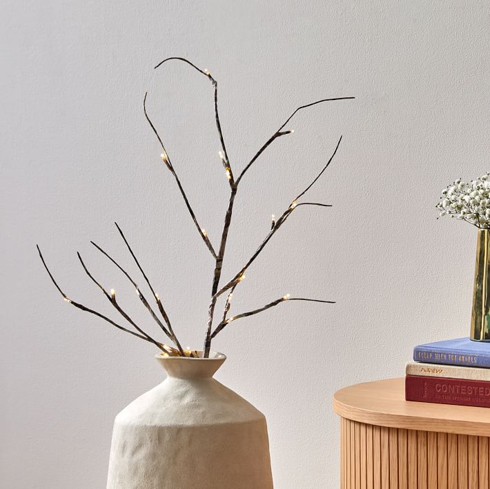 Faux LED Light-Up Branch | West Elm