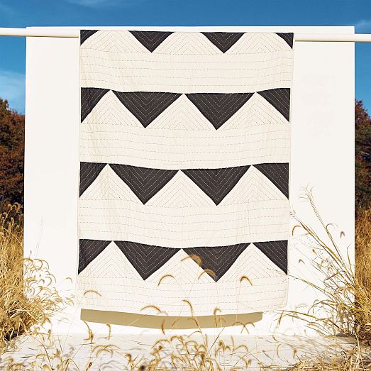 Anchal Project Triangle Quilt Throw | West Elm