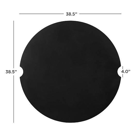 Round Outdoor Fire Table Burner Lid (38") | West Elm