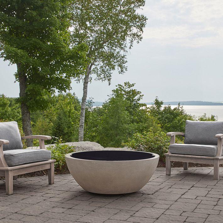 Round Outdoor Fire Table Burner Lid (38") | West Elm