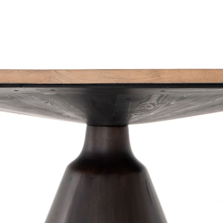 Reclaimed Wood Pedestal Dining Table (54") | West Elm
