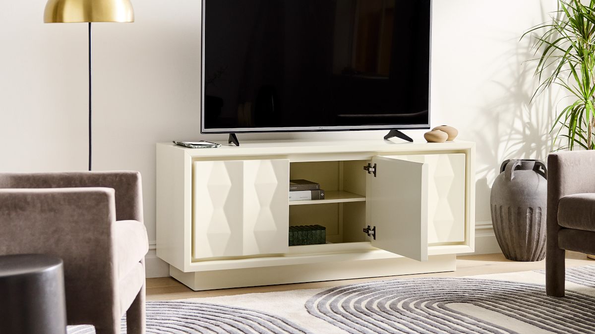 Carved Pattern Media Console (60"–80") | West Elm