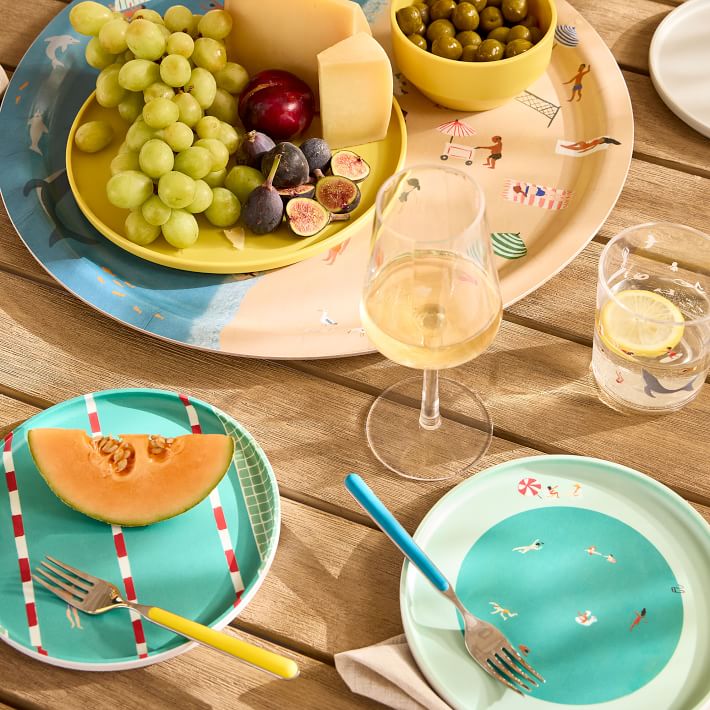 Summer Activities Acrylic Drinking Glasses (Set of 4) | West Elm