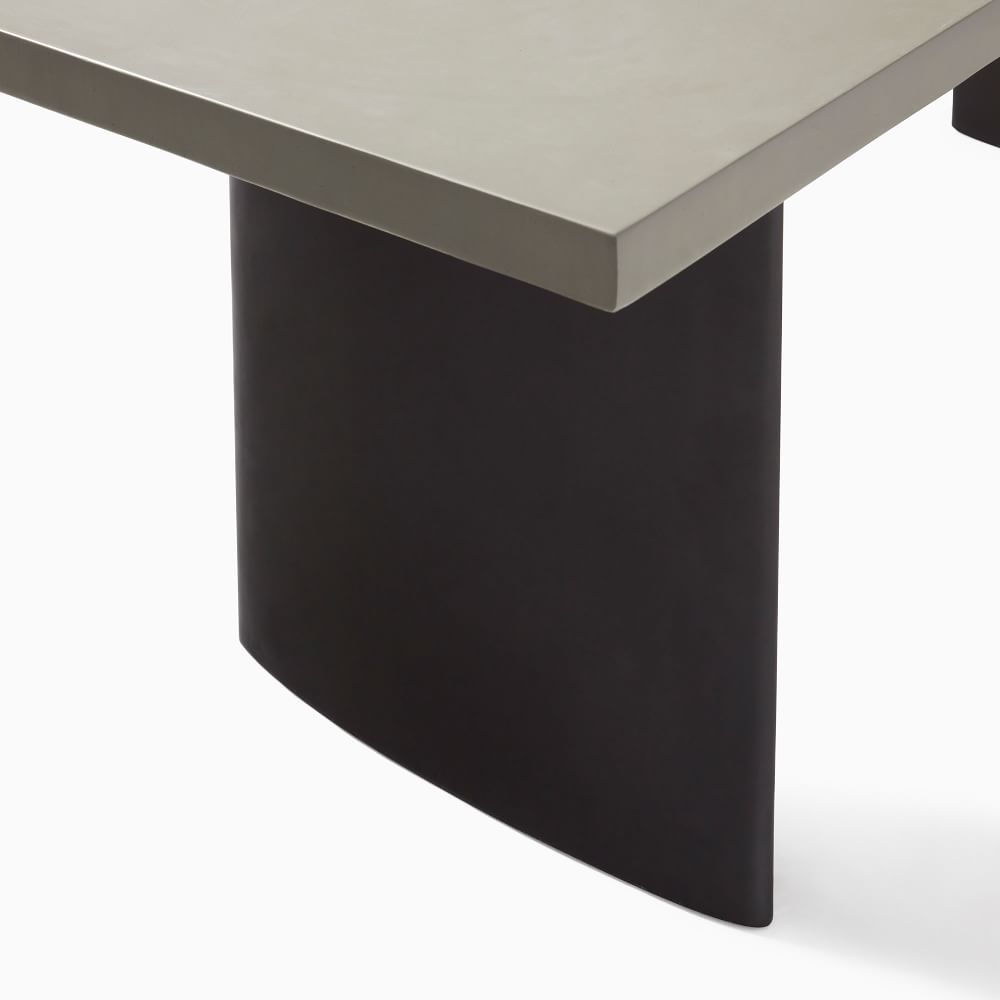 Campbell Plinth Dining Table (74", 94") | West Elm