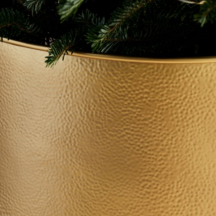 Hammered Metal Tree Collar | West Elm
