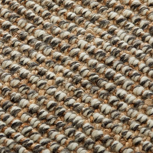 Textured Weave Wool & Jute Rug | West Elm
