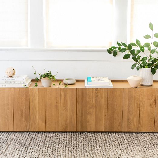 Modern Paneled Wood Media Console (72") | West Elm