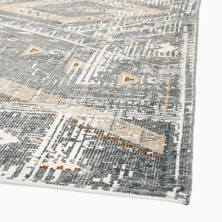 Hand-Knotted Triangle Motif Rug | West Elm