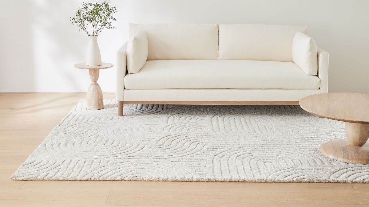 Curved Lines Easy Care Rug | West Elm