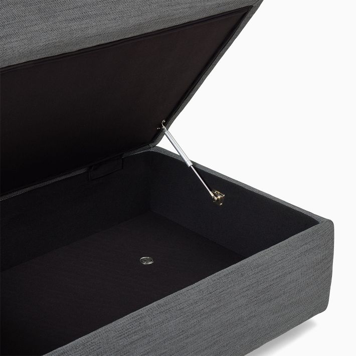 Enzo Storage Ottoman | West Elm