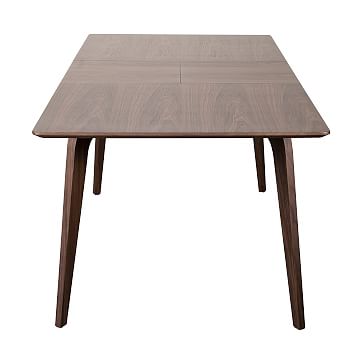 Curved Splayed Leg Expandable Dining Table (63" – 83") | West Elm