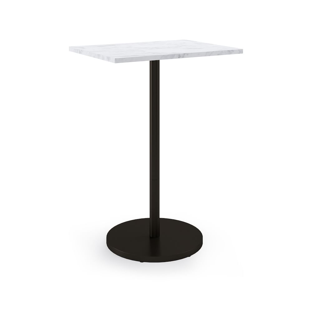 Orbit Restaurant Bar Table - Marble - Rectangle | West Elm