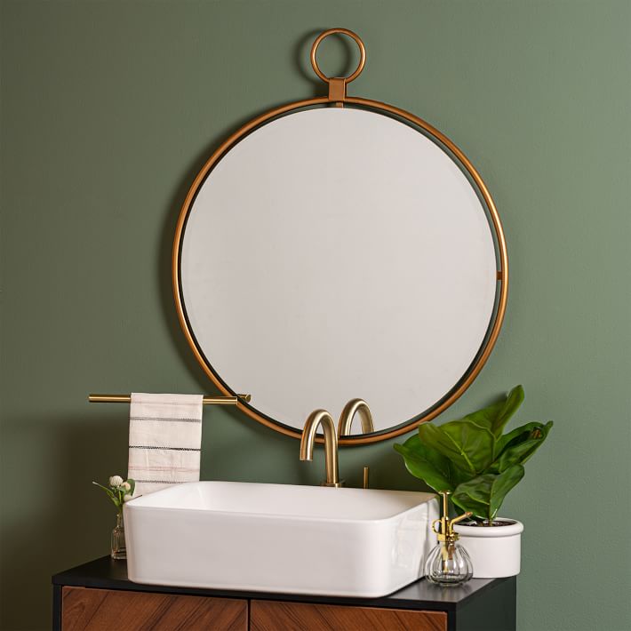 Suzette Round Loop Mirror | West Elm