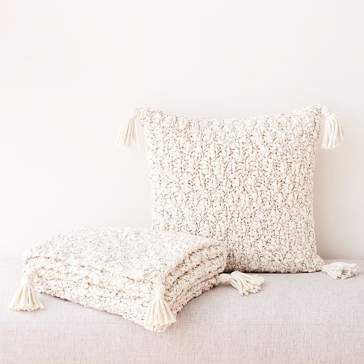 Chunky Marl Knit Throw | West Elm