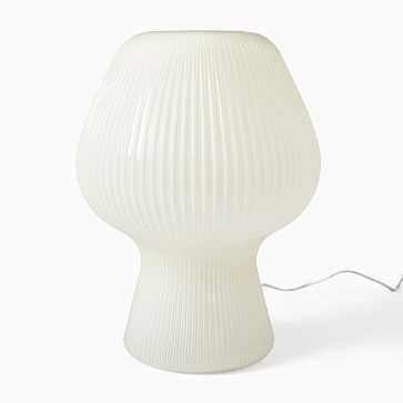 West Elm Ribbed Glass Table Lamp