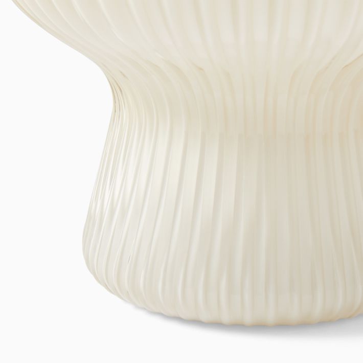 Ribbed Glass Table Lamp | Modern Light Fixtures | West Elm