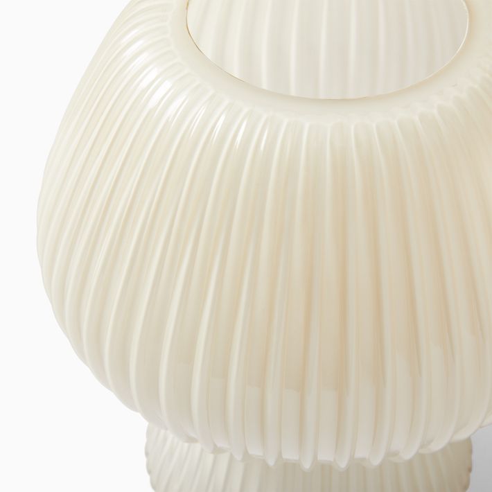 Ribbed Glass Table Lamp | Modern Light Fixtures | West Elm