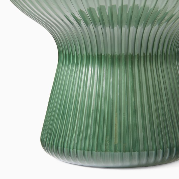 Ribbed Glass Table Lamp | Modern Light Fixtures | West Elm