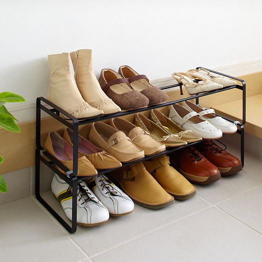Frame Slim Shoe Rack, Entryway Organization | West Elm