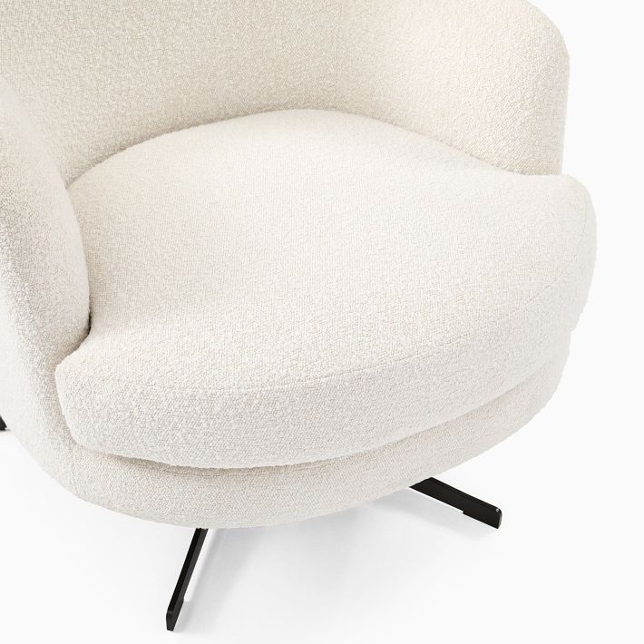 Viv High-Back Swivel Chair | West Elm