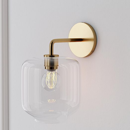 Build Your Own - Sculptural Glass Wall Sconce | West Elm