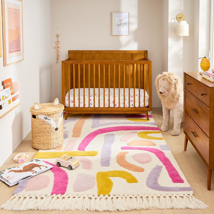 Modern Shapes Shag Rug | West Elm