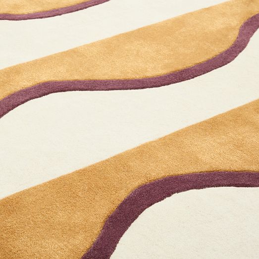 Ripple Effect Scalloped Rug | West Elm