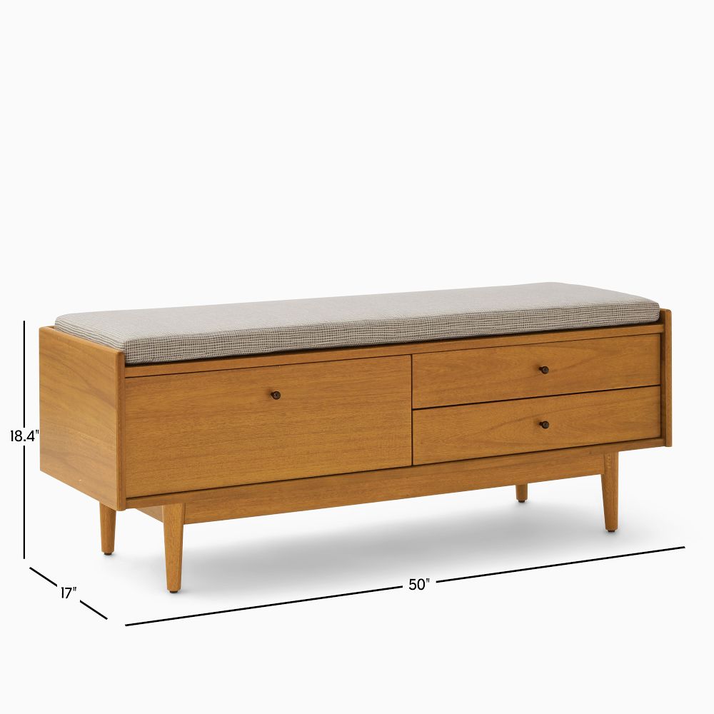 Mid-Century Entryway Bench | West Elm