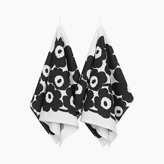Marimekko Pieni Unikko Tea Towels (Set of 2) | West Elm