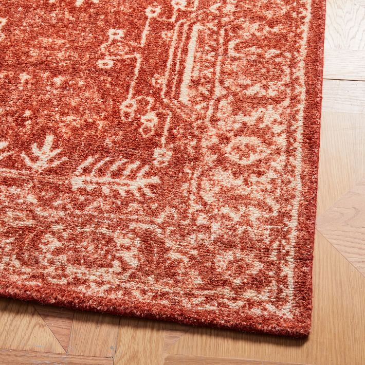 Distressed Medallion Rug | West Elm